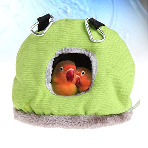 POPETPOP Cotton Winter Parrot Nest Warm Bird Hammock Hamster Hammock Small Pet Sleeping Bag Winetr Parrot Cave Pet House for Squirrel Hedgehog Budgies 11 x 10 x 5cm