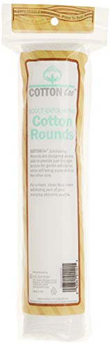 Cotton Too 100 Count Cotton Cosmetic Rounds, Exfoliating, 6 Pack