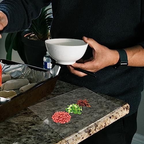 Homoyoyo Acrylic Cutting Boards Clear Chopping Board Anti- Transparent Cutting Board for Counter Countertop Protector Home Restaurant