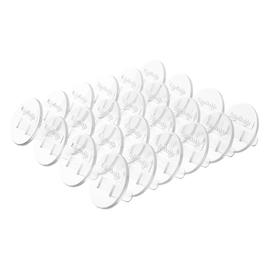 Baby Buddy Outlet Plugs, Clear, 24-Count