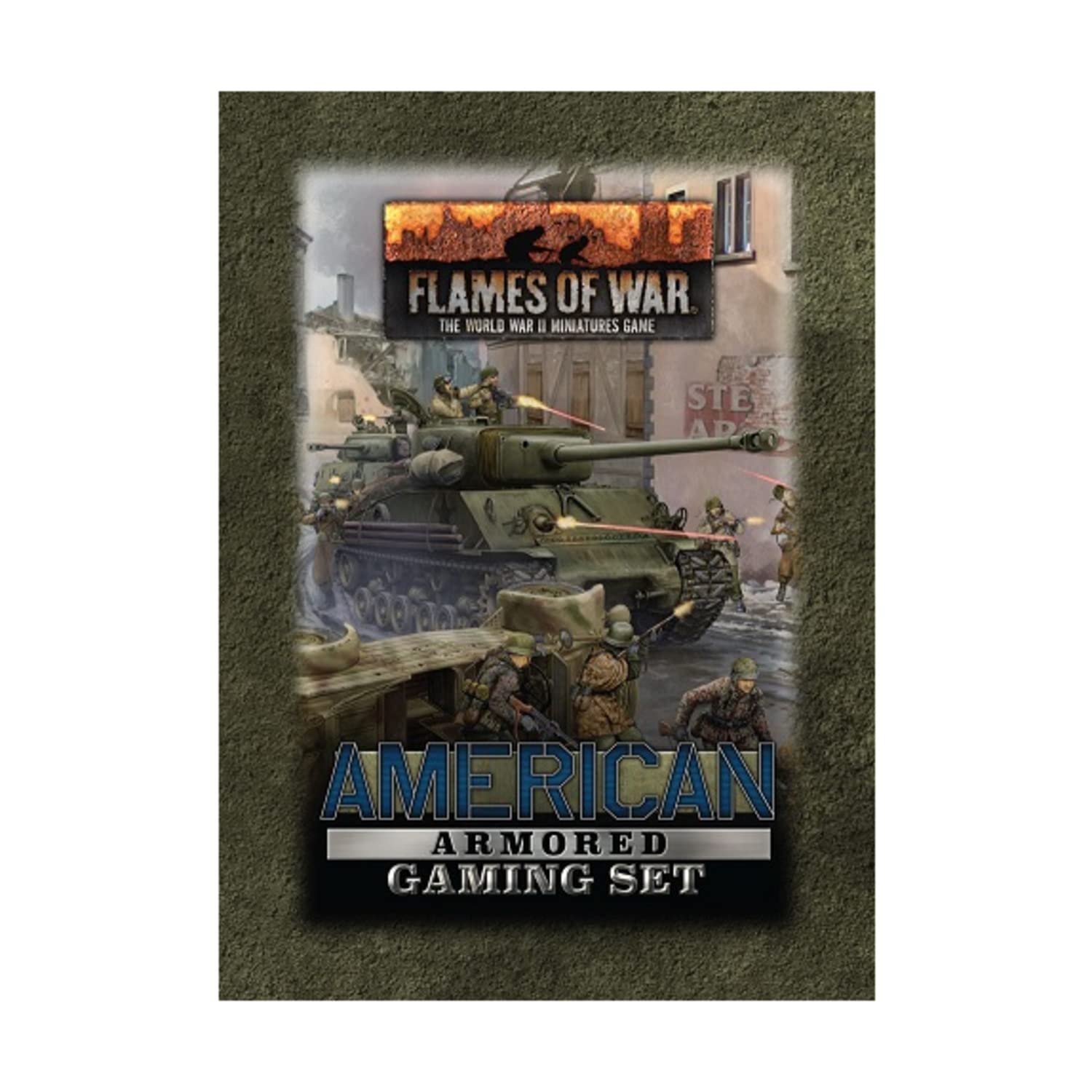 WWII Flames of War: American Armored Gaming Set