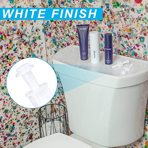 4pcs Universal White Plastic Toilet Seat Hinge Bolt Screw for Top Mount Toilet Seat Hinges
