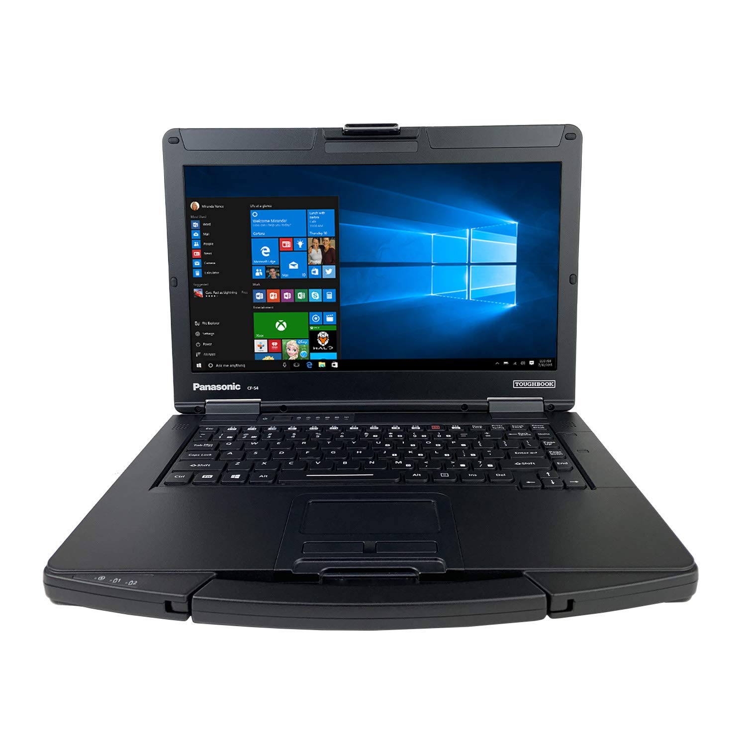 Panasonic Toughbook 54, CF-54, Intel Core i5-5300U, 14.0" FHD, Gloved Multi Touch, 256GB SSD, 8GB, Wi-fi, TPM, BT, 4G LTE, Dual Pass, Backlit Keyboard, DVD Multi-Drive, Webcam, Win 10 Pro (Renewed)