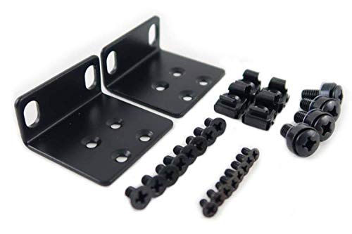 RW RoutersWholesale 1U Rack Mount Kit Compatible with (420-10005-01) - Secure Mounting for Networking Devices