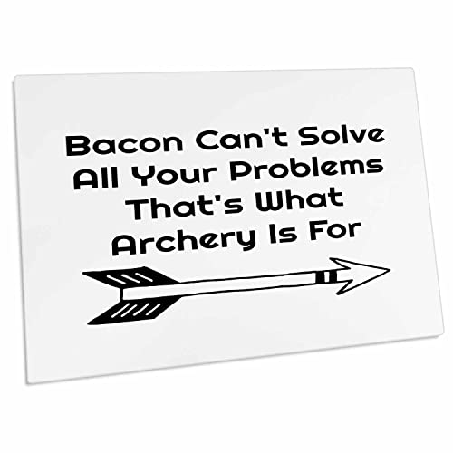 3dRose Image of Bacon Cant Solve All Your Problems That’s What... - Desk Pad Place Mats (dpd-312276-1)