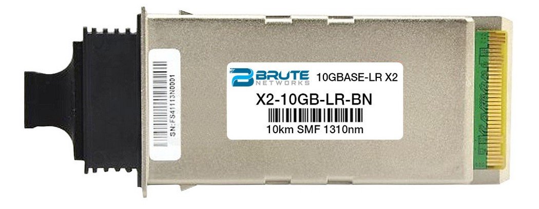 Brute Networks X2-10GB-LR-BN - 10GBASE-LR 10km 1310nm X2 Transceiver (Compatible with OEM PN# X2-10GB-LR)