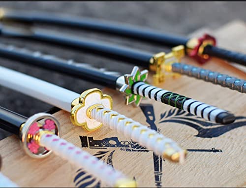 Batustou Mini Katana Sword Keychains 9inch Sword Metal Weapon Model with Stand Anime Figure For Men Devil Hashibira Inosuke Key Chain Cosplay