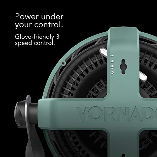Vornado EXO51 Heavy Duty Air Circulator Shop Fan with IP54 Rated Dustproof and Water-Resistant Motor, Green, CR1-0389-17