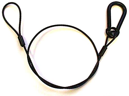 30" Black Safety Cables (50 pack)