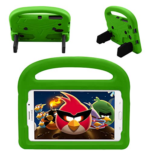 UGOcase 8 inch Kids Case for Samsung Galaxy Tab E 8.0 SM-T375/T377 & Tab A 8.0 2017 SM-T380/T385 & Tab A 8.0 2018 SM-T387 & Tab 4 8.0 SM-T330, Shockproof Handle Stand Child EVA Foam Case Cover, Green