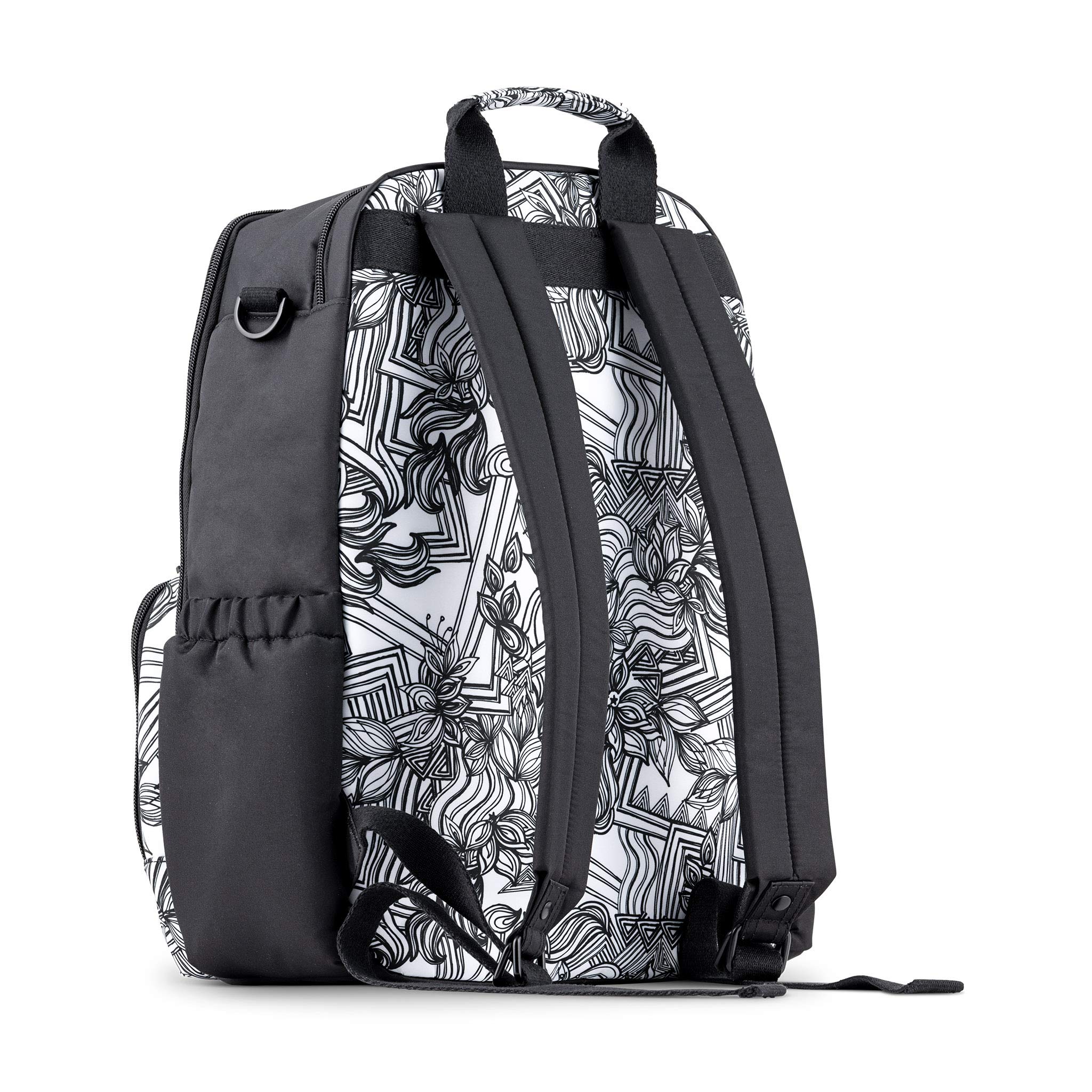 JuJuBe Zealous Diaper Bag Backpack and Fashionable Travel Bag with 9 Pockets