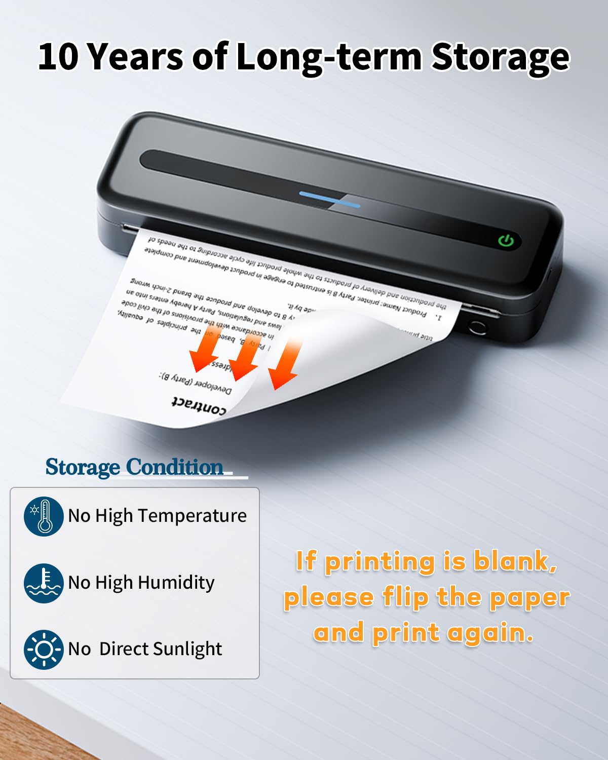 A4 Thermal Paper - 8.27β x 11.69β (210mm x 297mm) Quick-Dry Printing Paper, Compatible with Phomemo M08F-A4 M832 M831 M833 M834 M835 Q301 Q302 Thermal Printer for Documents Contracts, 100 Sheets