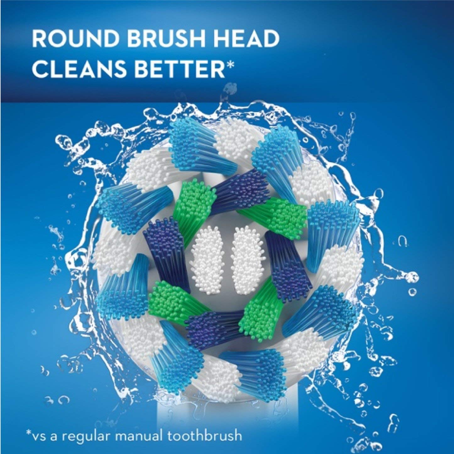 Oral-B Smart 1500 Power Rechargeable Electric Tooth-Brush (Packaging May Vary) with 3 FlossAction Replacement Brush Heads