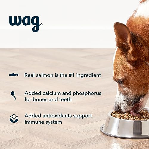 Amazon Brand β Wag Dry Dog Food, Salmon and Brown Rice, 5 lb Bag (Packaging May Vary)