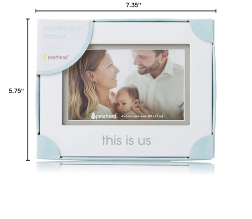 Pearhead This Is US Picture Frame, Family Keepsake Frame, Gift For New And Expecting Parents, 4x6 Photo Frame