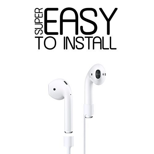 innoGadgets Strap for Apple AirPods | Smart Accessory – Never Lose Your AirPod | Connector Wire Cable Cord for AirPods | White - 22 inches