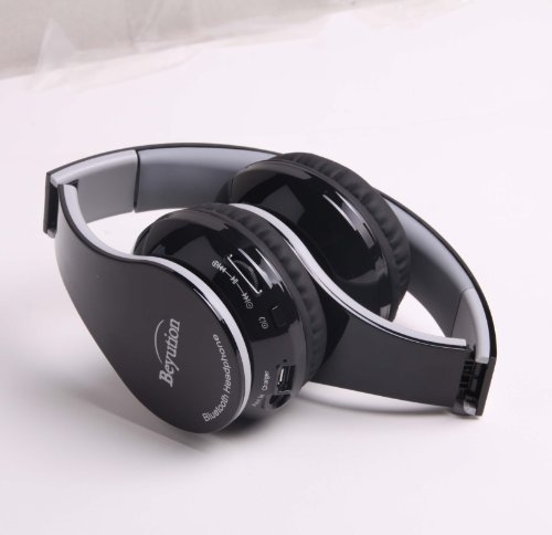 Beyution Hi-Fi Stereo Bluetooth Headphones Over-Ear Headset with Micphone for Apple iPhone/iPAD/iTouch/Samsung Galaxy Toshiba Huawei Cell Phone Tablet which Have Bluetooth Device