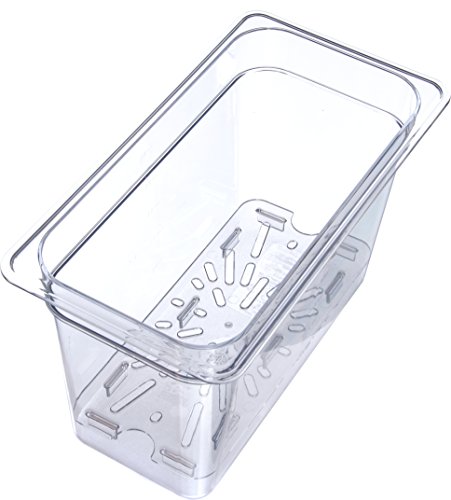 Carlisle FoodService Products Plastic Drain Shelf for 1/3 Size Food Pan Clear (Pack of 6)