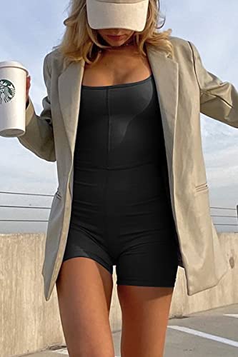 AUTOMET Bodysuits Jumpsuits for Women Sexy Unitard Workout Rompers One Piece Shorts Summer Outfits Soft Gym Yoga Fashion Clothes 2023