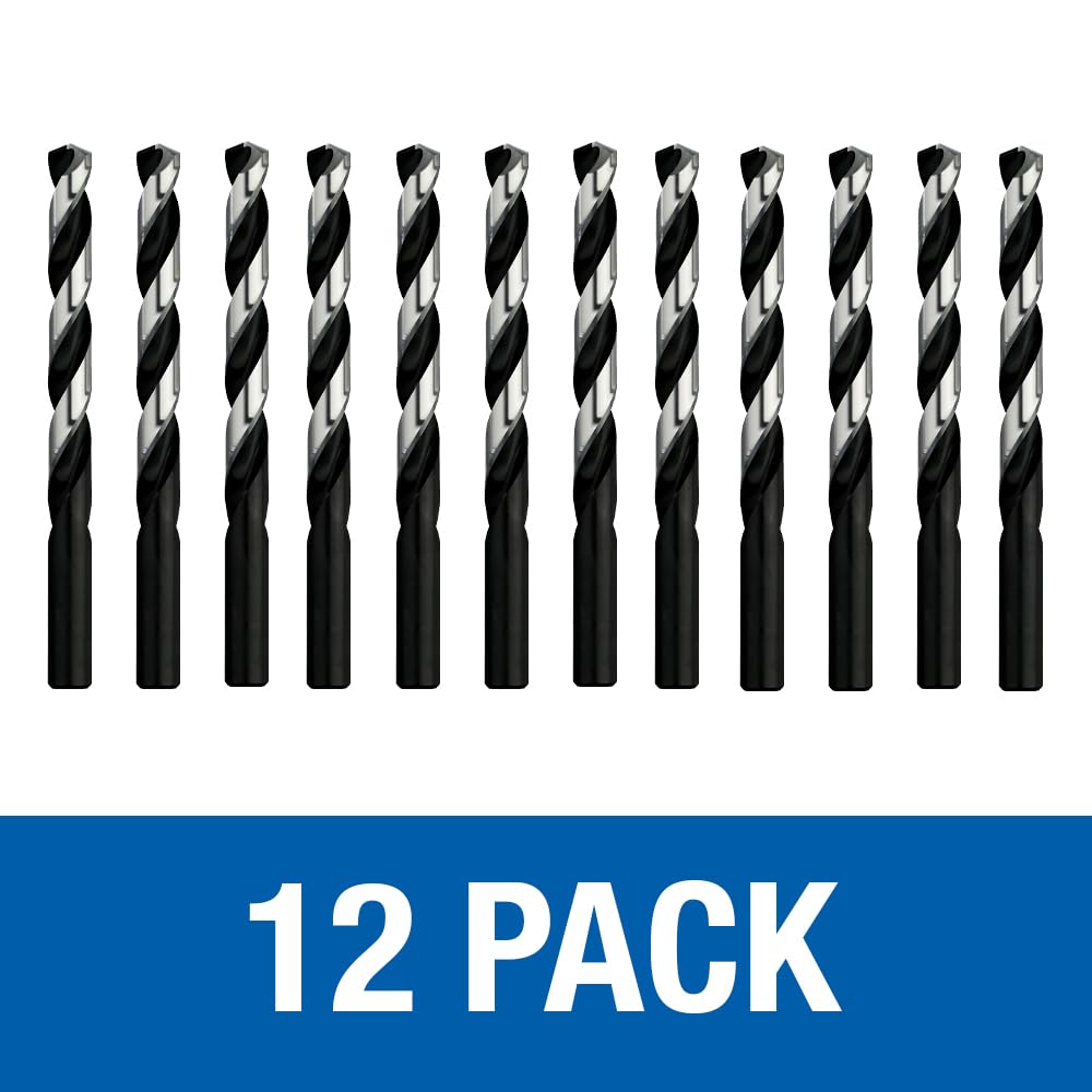Champion Cutting Tool XL5-36 Brute Platinum HD HSS Jobber Twist Drill 135-Degree Split Point, 12-Pack