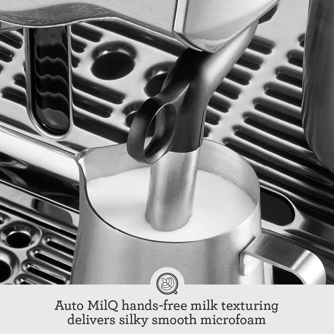Breville the Oracle Touch Automatic Espresso Machine with Grinder & Milk Frother, Espresso Maker with Touchscreen, Cappuccino & Latte Machine for Home, BES990DBL, Damson Blue