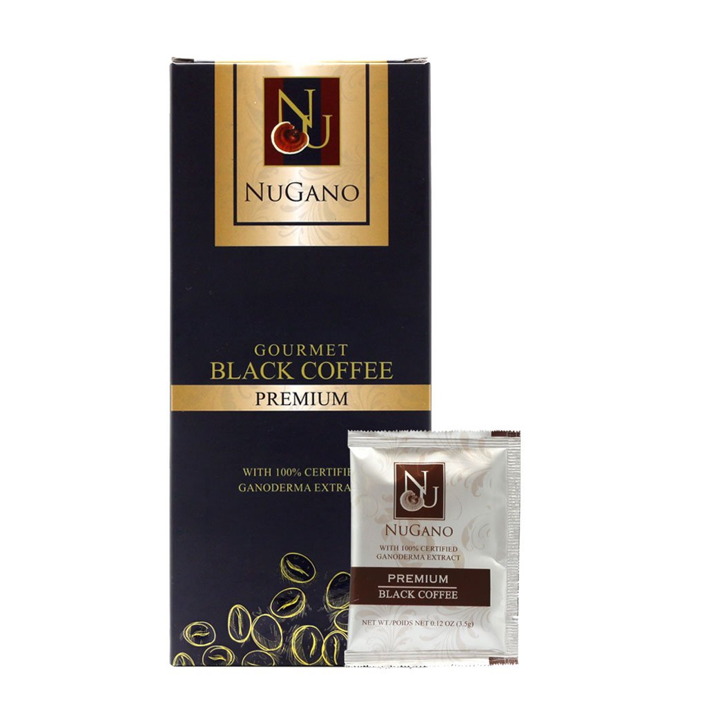 360 sachets Nugano Ganoderma Black Coffee with 100% certified Ganorderma Reshi Extract|100% Natural Beans Dark Roast Gluten Free, Sugar Free, Zero Calories Good For Diet