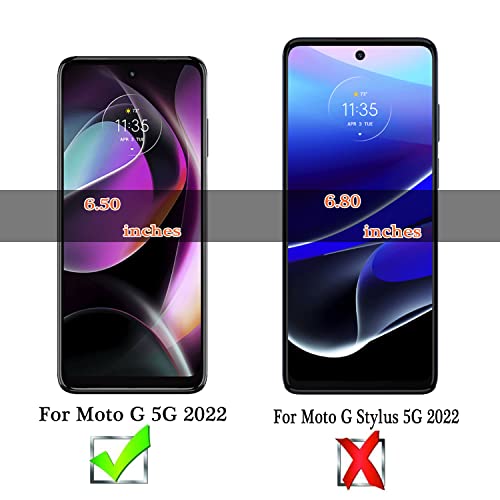 beukei (3 Pack) Compatible for Motorola Moto G 5G (2022) [Not Fit for Moto G Stylus 5G] Screen Protector Tempered Glass,Touch Sensitive,Case Friendly, 9H Hardness