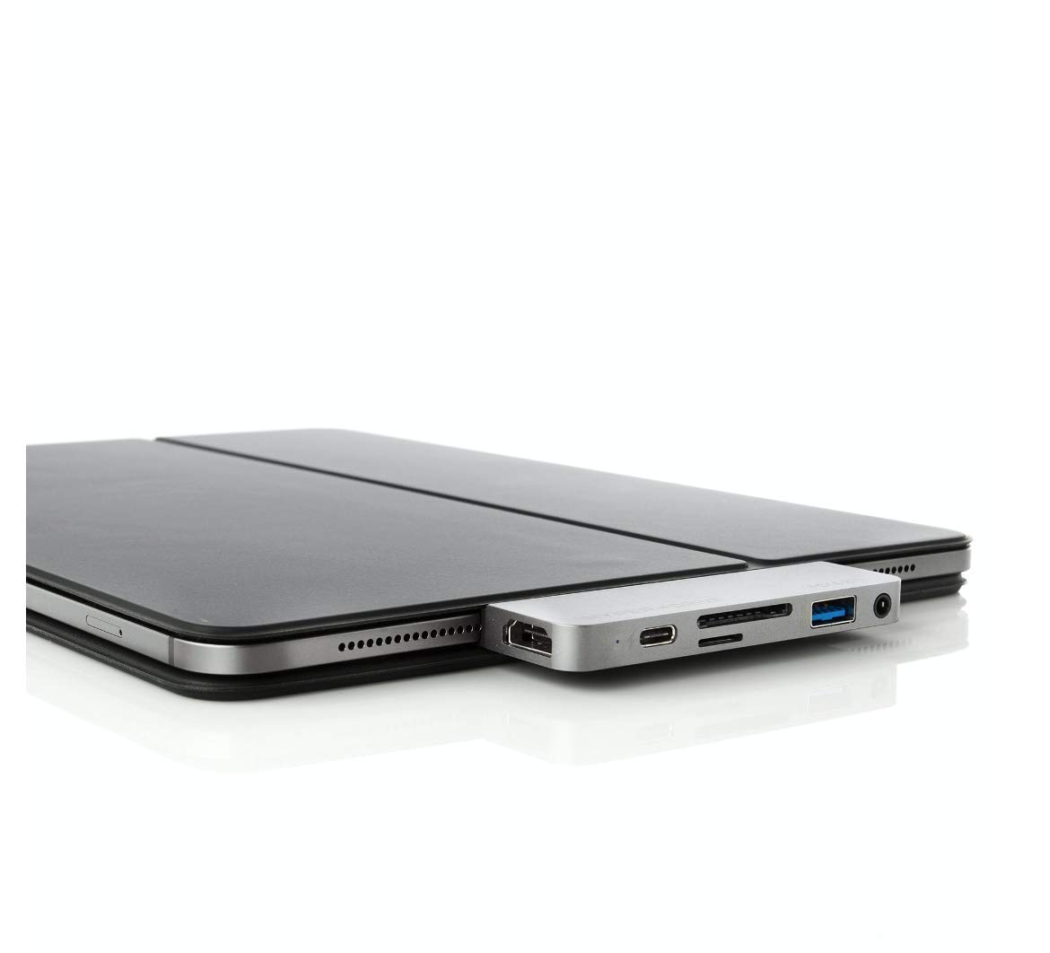 Targus HyperDrive 6-in-1 USB-C Hub for iPad Pro/Air - Silver, (HD319B)