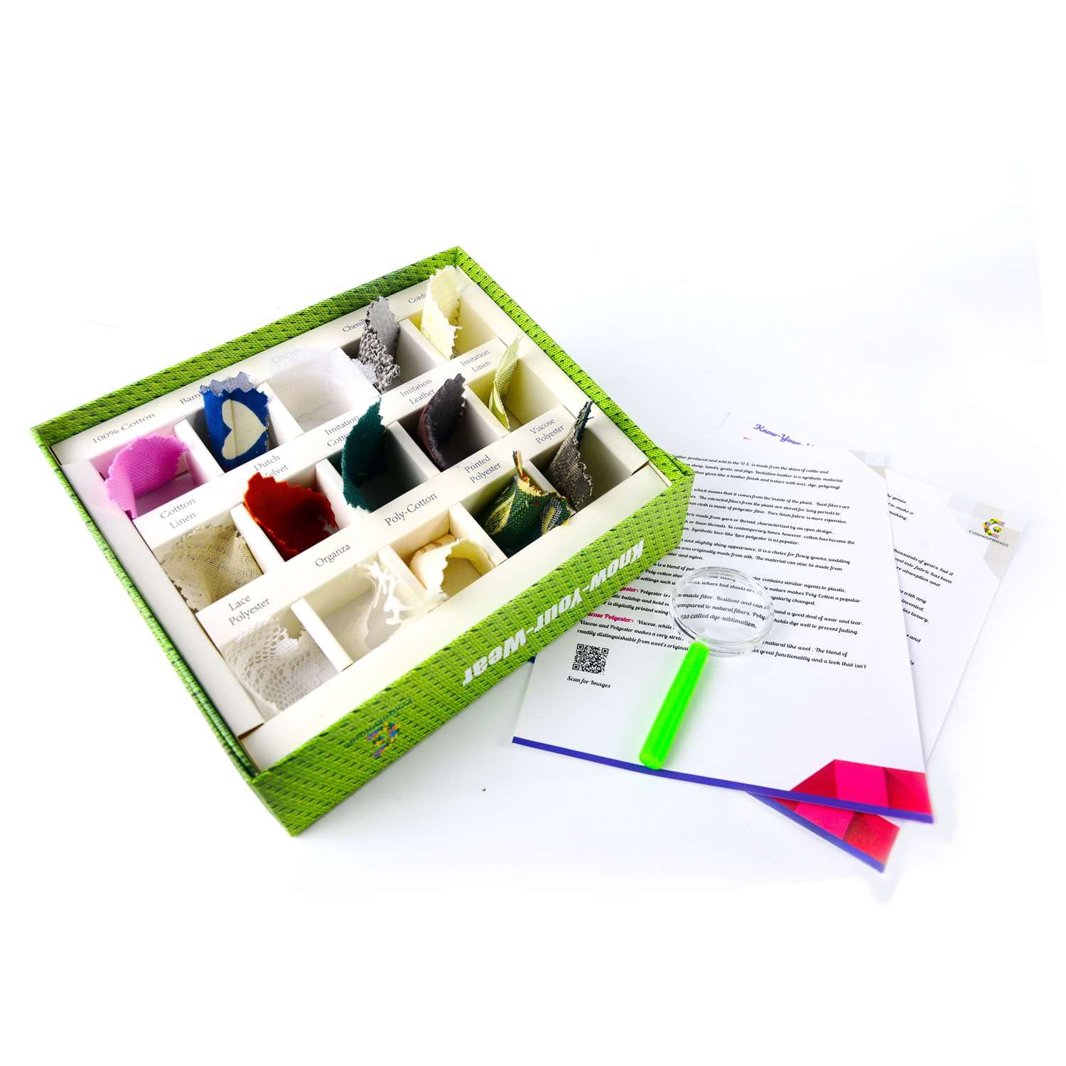 Cognisprings Know-Your-Wear Fabric Learning Kit - Montessori Toys - Preschool Learning Activities - Educational Toys for Kids 5-7 - Autism Toys