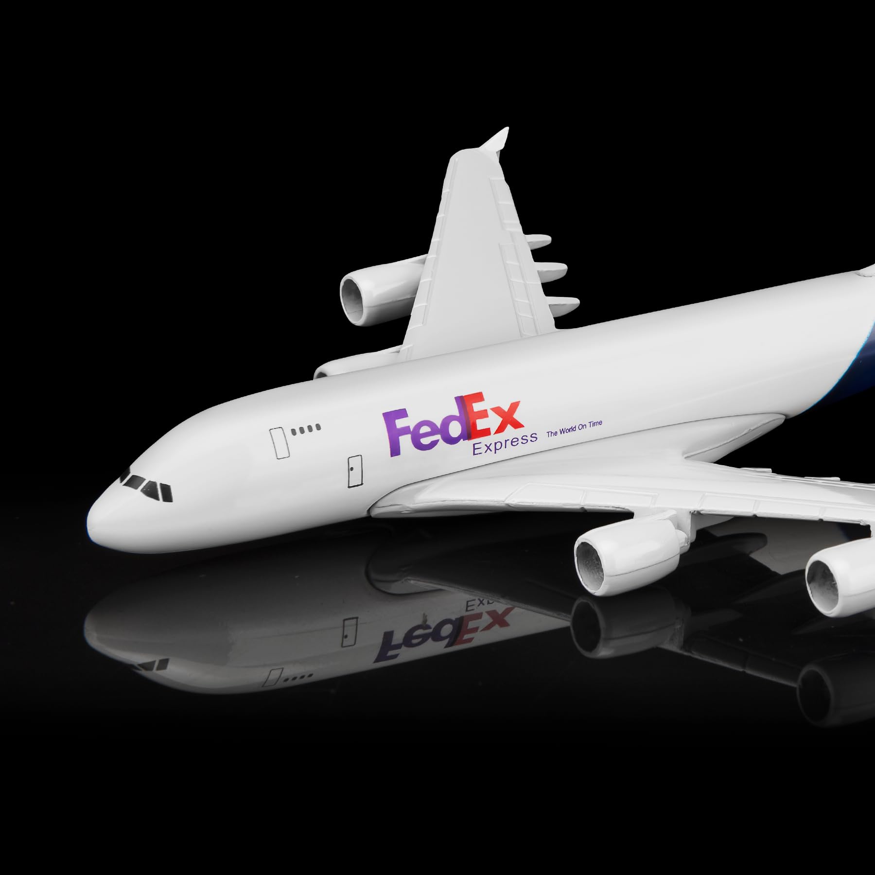 24-Hours Airplane Model Federal A380 Plane Model Alloy Metal Aircraft Model Birthday Gift Plane Models Chiristmas Gift 1:400