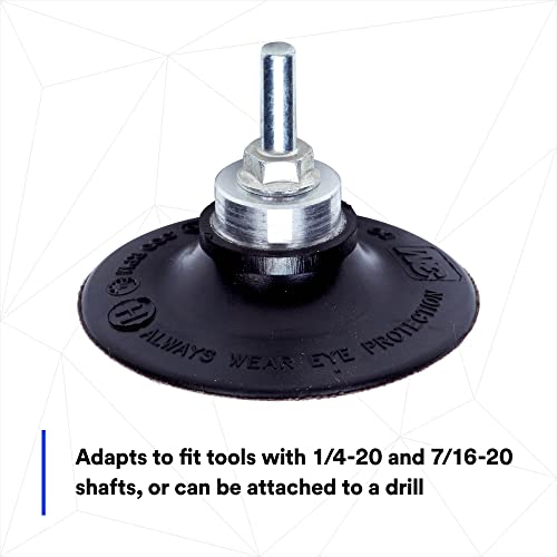 3M Roloc Disc Pad Assembly 05540, 3 in, Quick Change, Durable Backup Pad