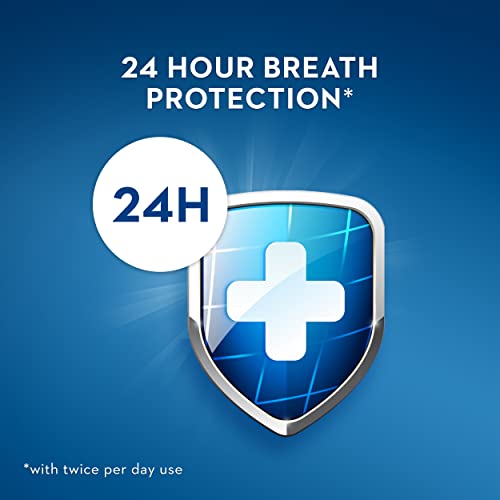 Crest 3D White Diamond Strong Mouthwash, Alcohol free, Fluoride Whitening, Clean Mint, 473 mL (16 fl oz), 4 Count