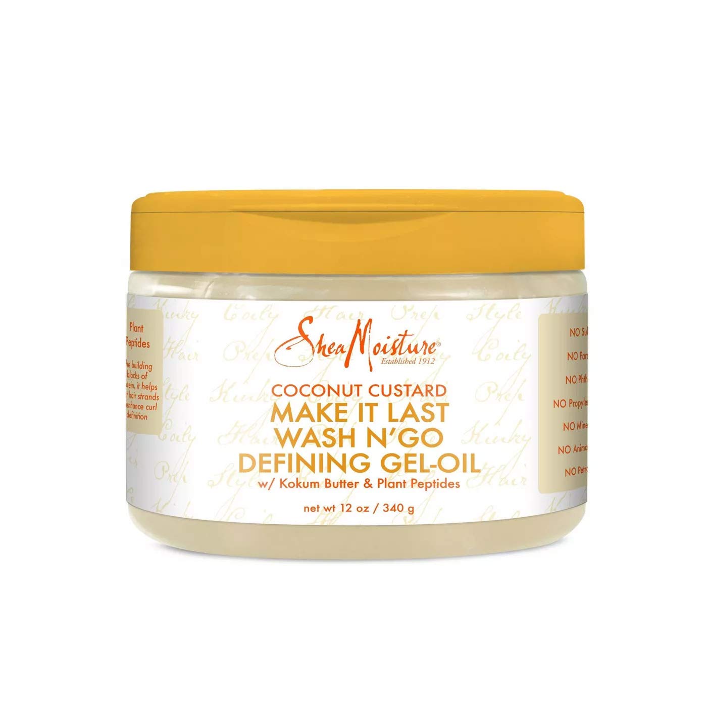 Shea Moisture Coconut Custard Make It Last Wash N’ Go Trio Shampoo, Conditioner And Hair Styler Set