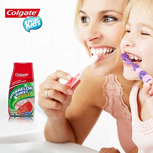 Colgate Kids Toothpaste with Anticavity Fluoride, Cavity and Enamel Protection for Ages 5+, Watermelon Burst - 4.6 ounces (6 Pack)