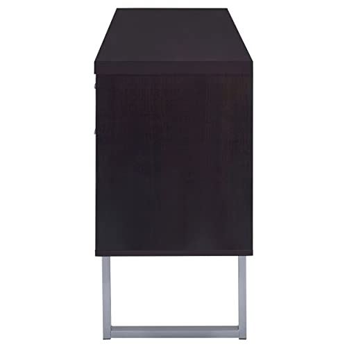 Coaster Home Furnishings Lawtey 5-Drawer Credenza with Adjustable Shelf Cappuccino