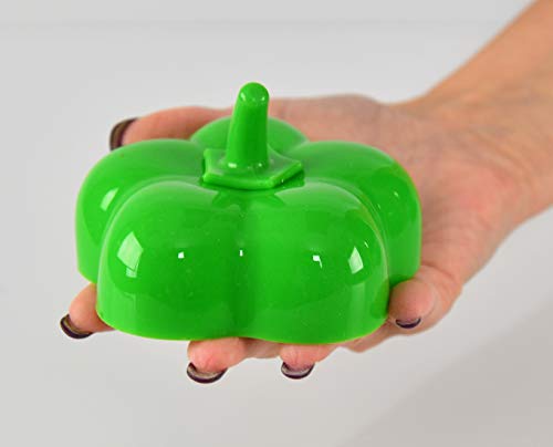 HOME-X Green Bell Pepper Holder, Vegetable Keeper, Food Saver, Useful Kitchen Gadgets