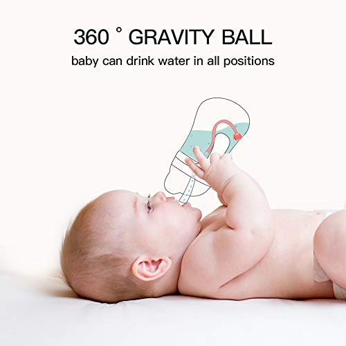 POTATO Straw Cup Spill Proof Sippy Cup with Handles and Strap, Toddler Cups, Tritan Sippy Cups for babies, 300ML/10oz, 6 Months+(Blue)