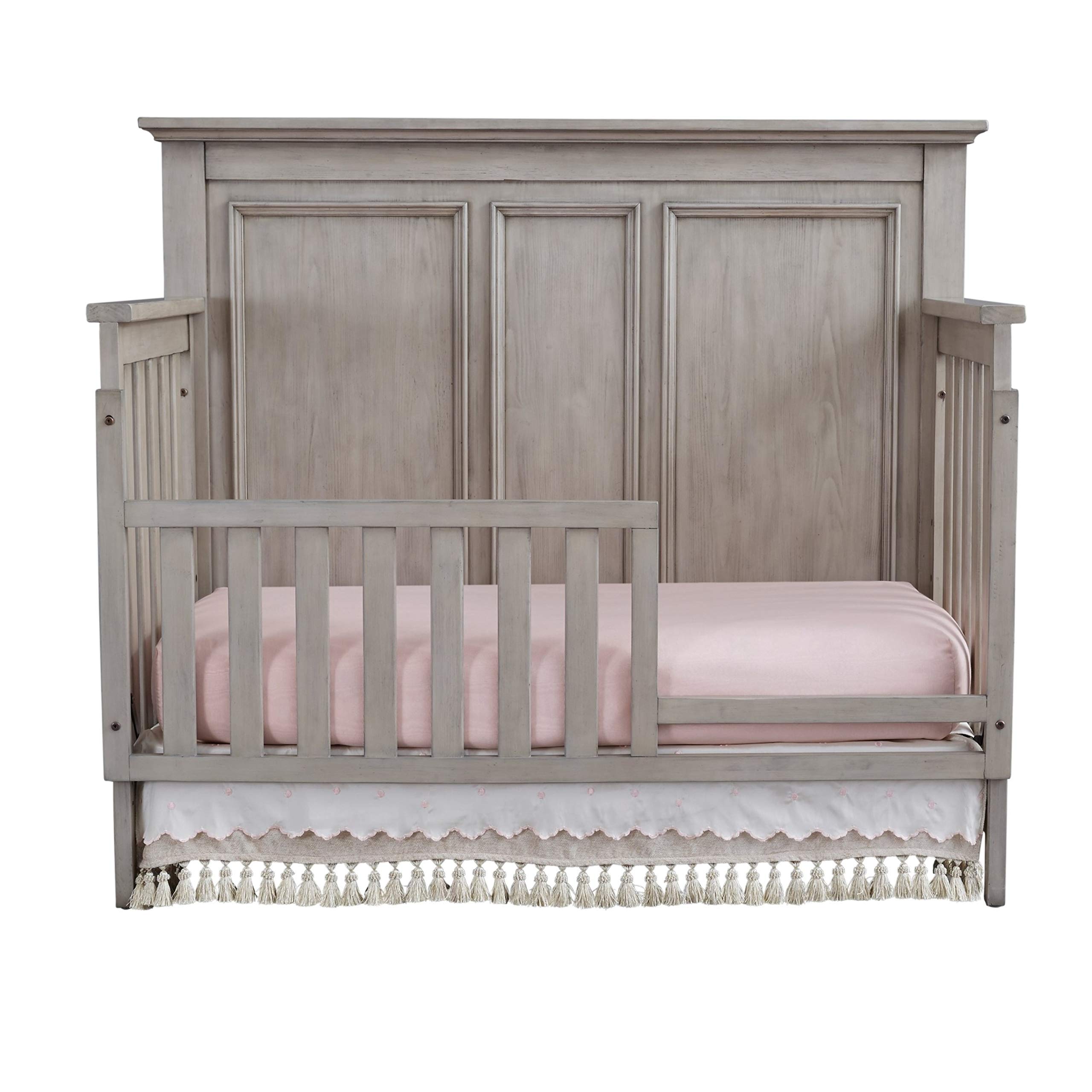 Oxford Baby Kenilworth Crib to Toddler Bed Guard Rail Conversion Kit, Stone Wash, GreenGuard Gold Certified