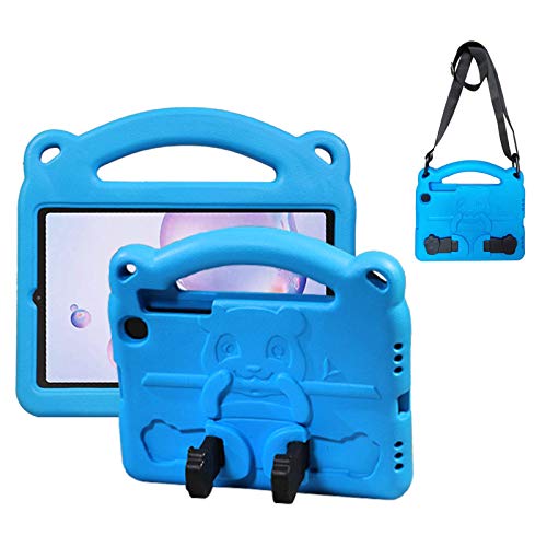 FIREVASE Tablet Kids Case for Samsung Galaxy Tab A 8.4 Inch,SM-T307/T307U, EVA Shock Proof Light Weight Professional Kids Case, with Handle Built-in Bracket & Shoulder Strap (Blue)