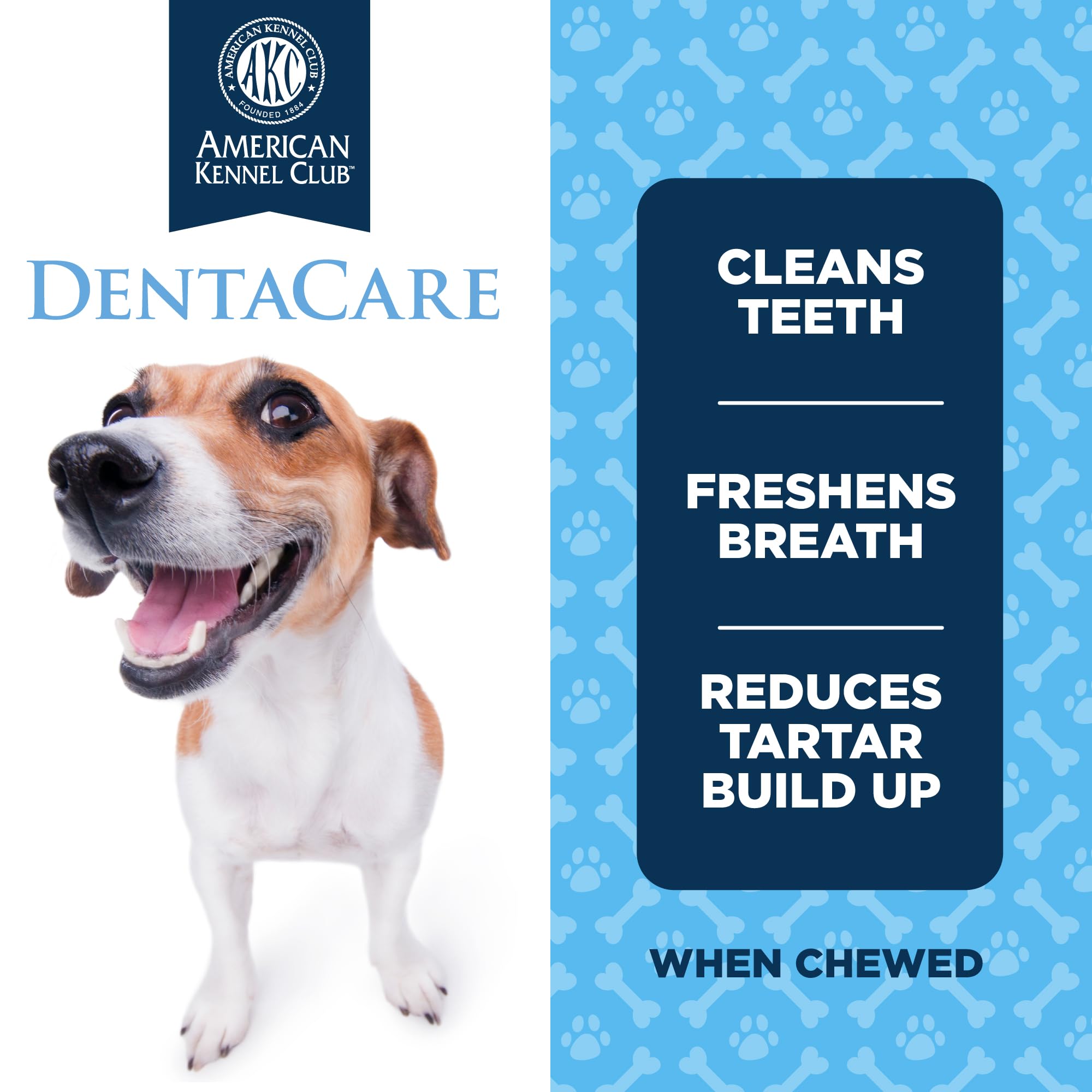 American Kennel Club Dentacare Large Breed Peanut Flavored Dental Dog Treats, Naturally Flavored, 15 Count