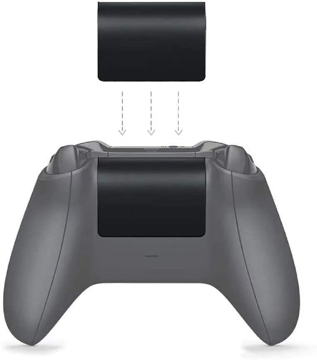 4Pack Replacement Battery Back Cover for Xbox One, Battery Cover Door for Xbox One, Xbox One S Controller, Repair Shell Cover Part for Xbox Wireless Controller(2 Black + 2 White)
