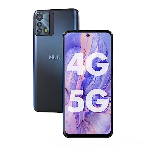 NUU B20 5G | Unlocked Android Smartphone | 6.5” FHD+ Display | 90Hz Refresh Rate | 48MP Triple Camera | 128GB + 8GB RAM | 5000mAh Battery | 18W Fast Charge | Android 12 | Stardust Blue…