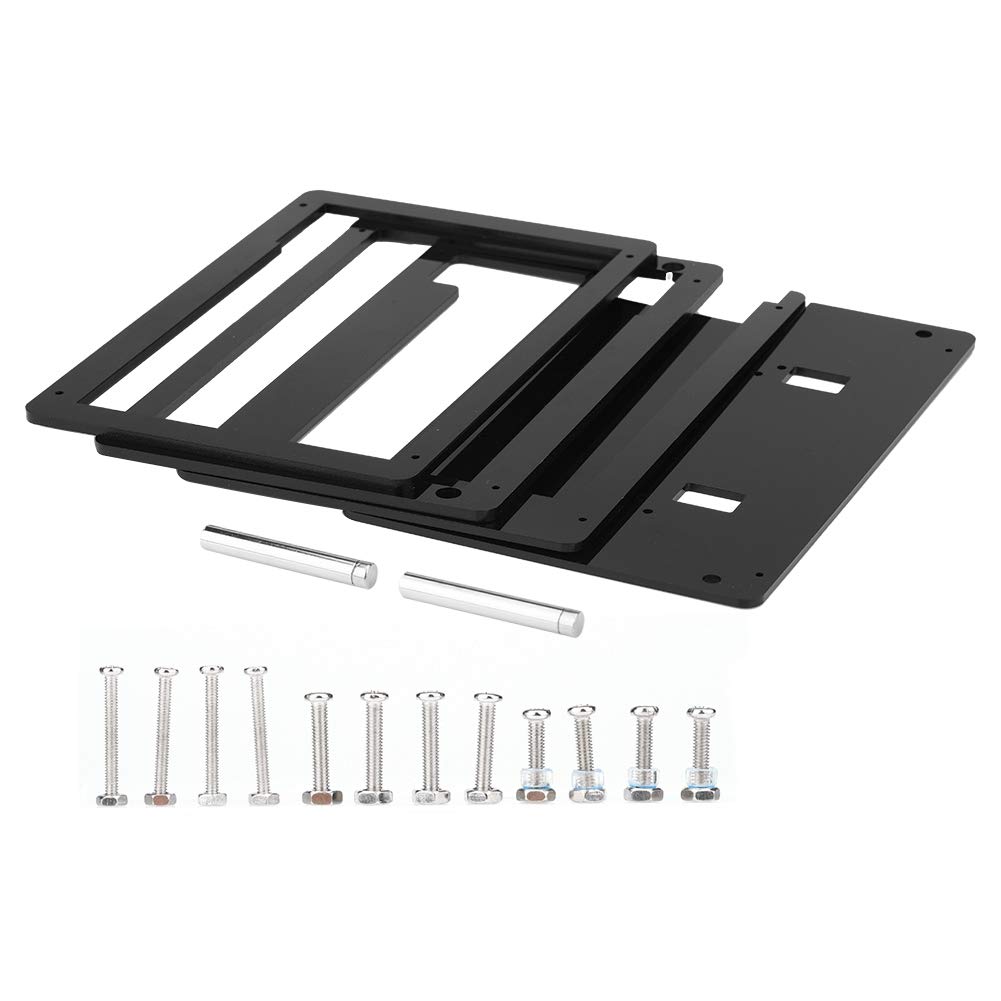 Gerioie Monitor Case, Screen Case, 7 Inch Full-View for Support Raspberry Pi(Metal Bracket Shell)
