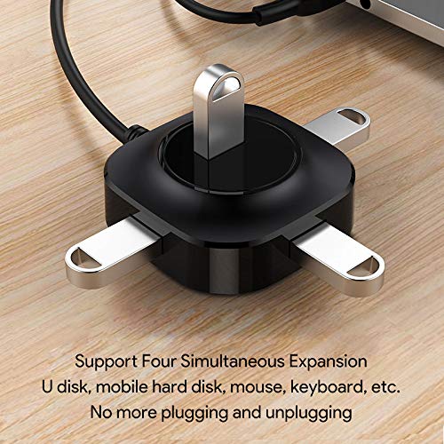 USB Hub, FLYEER 4 Port USB 3.0 Hub, Ultra Slim Portable Data Hub Applicable for i-Mac Pro, MacBook, Mac Mini/Pro, Surface Pro, Notebook PC, Laptop, USB Flash Drives, and Mobile HDD