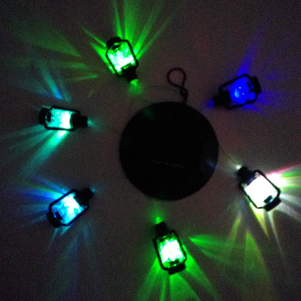 Color-Changing Solar Powered Lanterns Wind Chime Wind Moblie LED Light, Spinner Windchime Portable Outdoor Chime for Patio, Deck, Yard, Garden, Home(1Pcs)