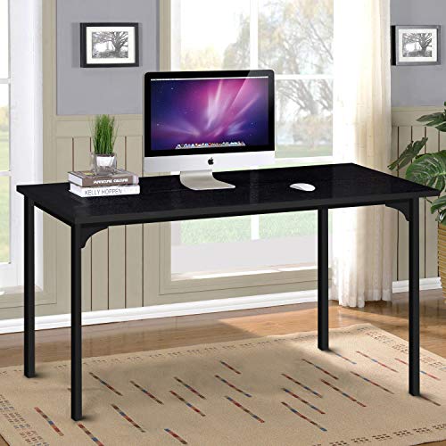 YSSOA 47 Inch Home Office Computer Desk for Working, Studying, Writing or Gaming, Black
