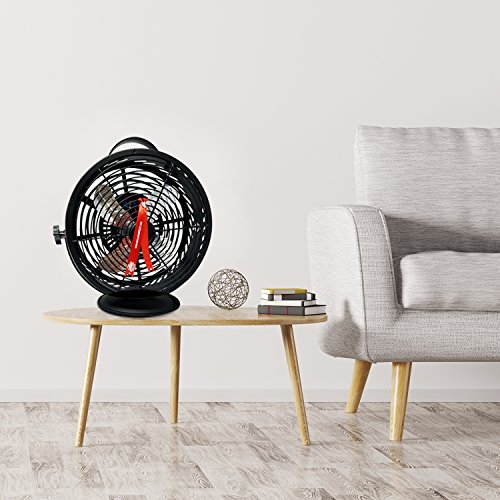 Himalayan Breeze HBM-7015A24 Matte Black, Portable Fan, Adds and Unique Ambiance to Any Room by WBM