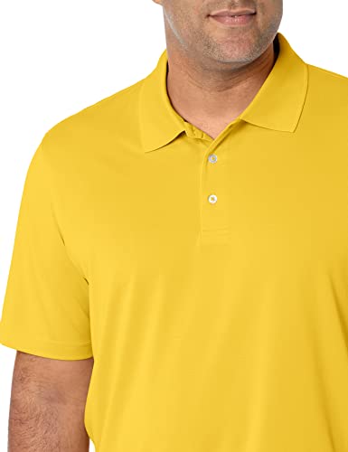Amazon Essentials Men's Regular-Fit Quick-Dry Golf Polo Shirt (Available in Big & Tall), Golden Yellow, XX-Large