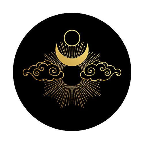 Occult Moon Esoteric Occultism Tarot Card Witchcraft Alchemy PopSockets PopGrip: Swappable Grip for Phones & Tablets