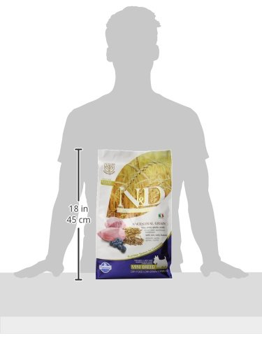 Farmina Natural And Delicious Lamb And Ancestral Low-Grain Formula Small Bites Dry Dog Food, 5.5-Pound